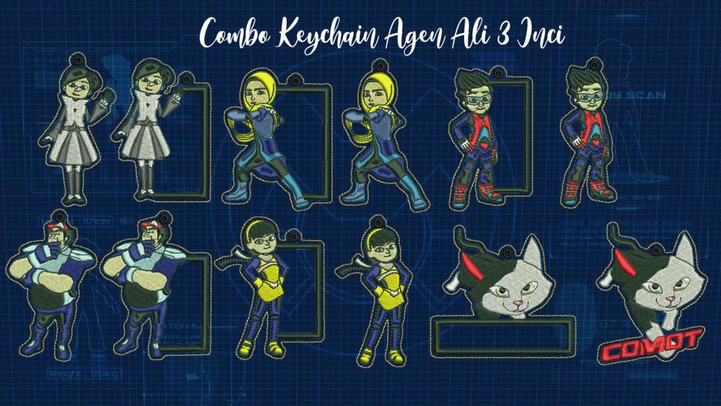 Design Keychain Ejen Ali – Hikayatsulaman.com